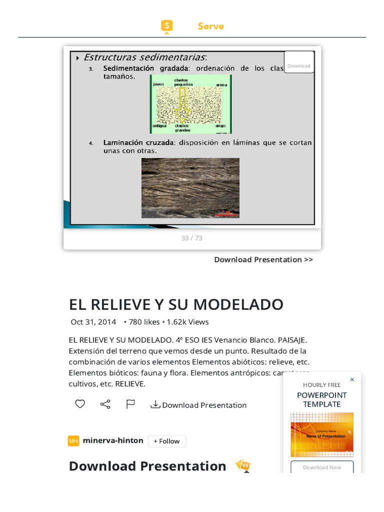 EL RELIEVE Y SU MODELADO PowerPoint Presentation, Free Download - ID - 6025875 | PDF