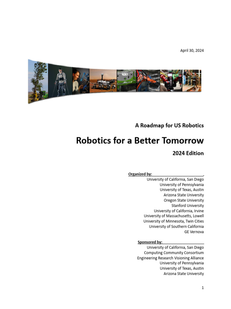 Robotics Roadmap 2024 | PDF