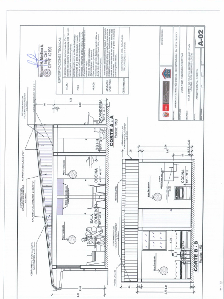 Plano Subsanado - Jose Felix | PDF