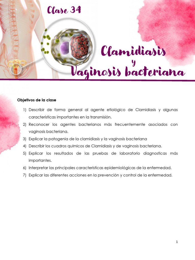 T34 - Clamidiasis y Vaginosis Bacteriana | PDF