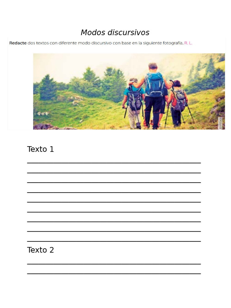 Identificación de Modos Discursivos | PDF | Crecimiento personal y ...
