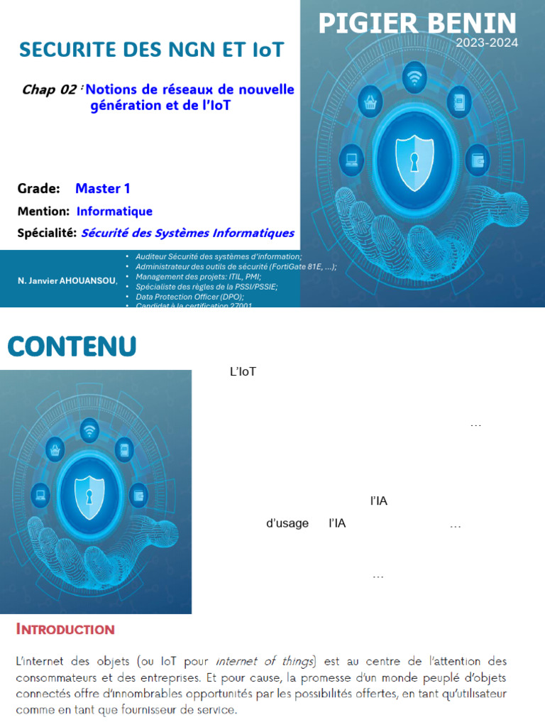 Chap02 - Cours - MASSI - Notion de NGN Et IoT | PDF