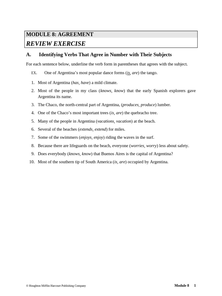 47 Agreement Review Exercise | PDF