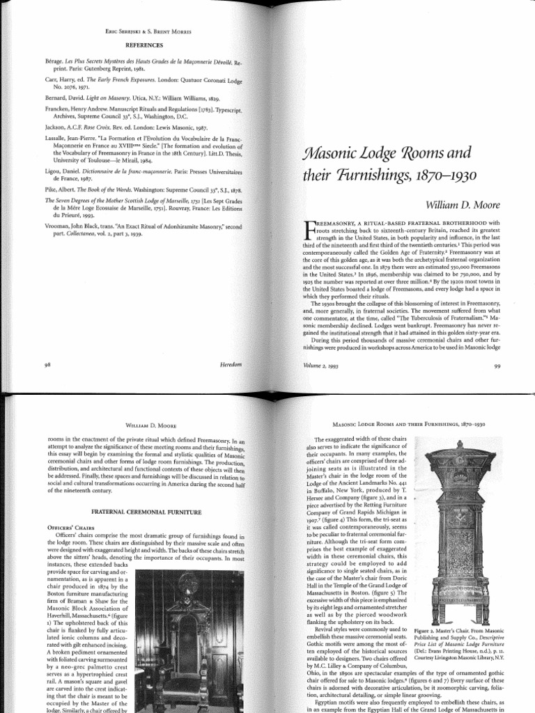 Masonic Lodge Rooms and Their Furnishing | PDF