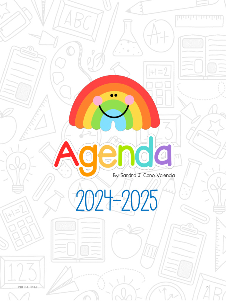 Profa. May Agenda Escolar 2024-2025 P-4 | PDF