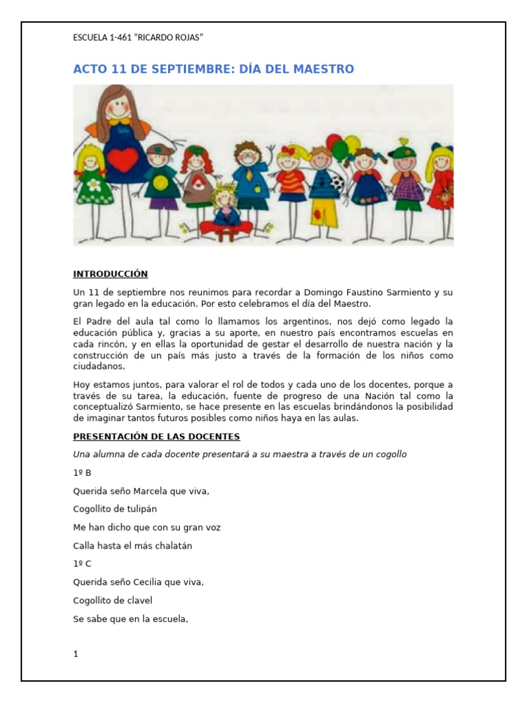 Acto 11 de Septiembre | PDF