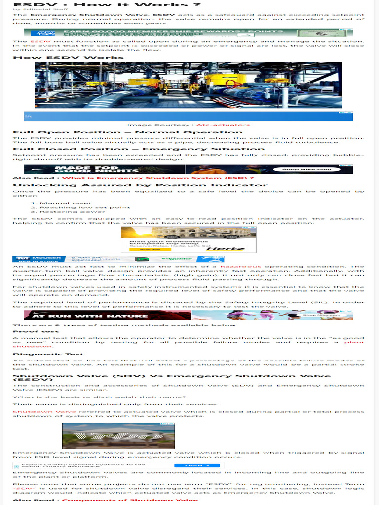 ESDV How Does It Work | PDF