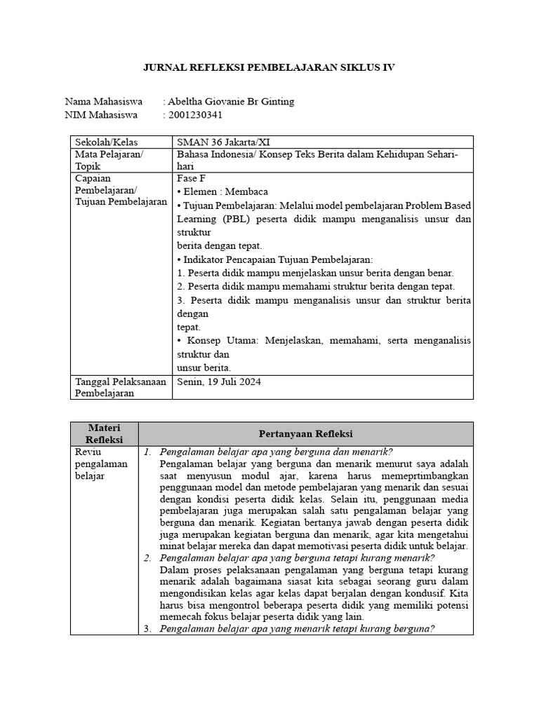 01 05 6 B4 14 Unggah Lk 5 Refleksi Terhadap Pembelajaran Siklus 4 Pdf