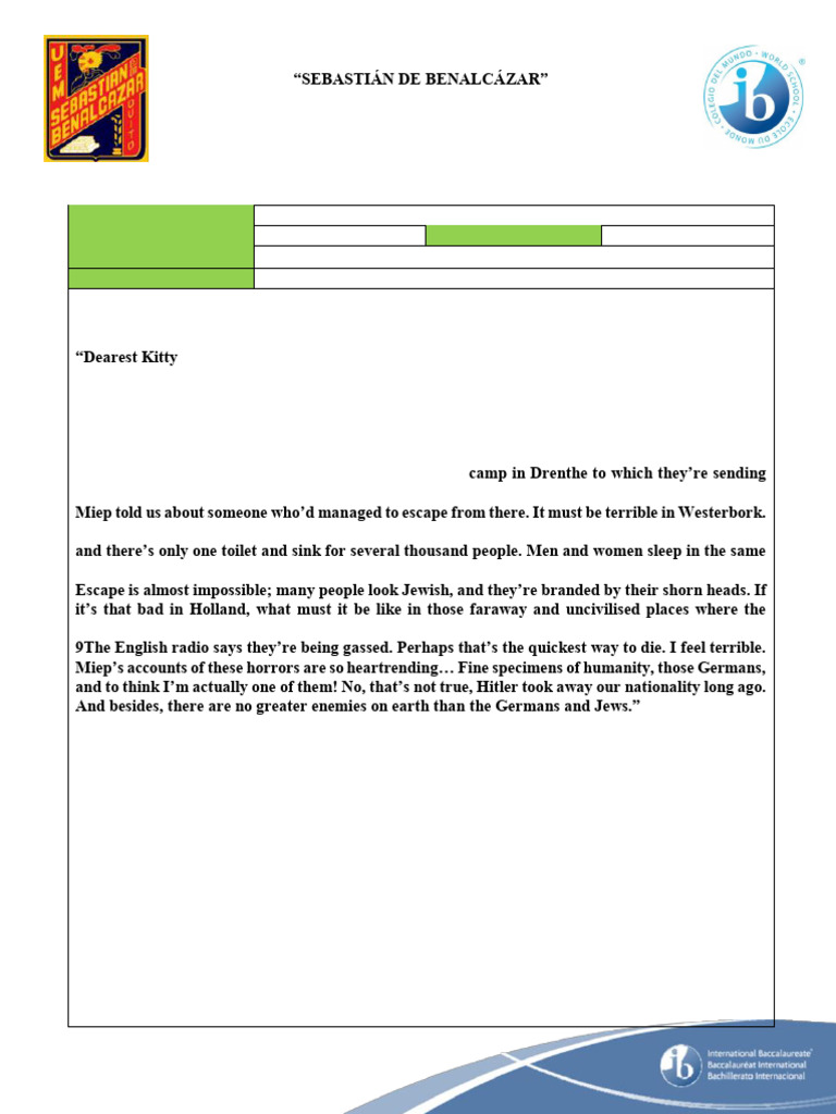 Uemsb Bi G2 Eng B Writtren Stiimuli | PDF