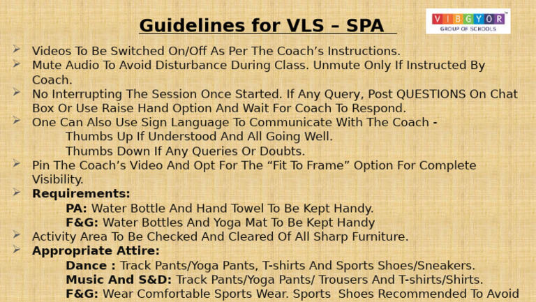 VLS - SPA Guidelines | PDF