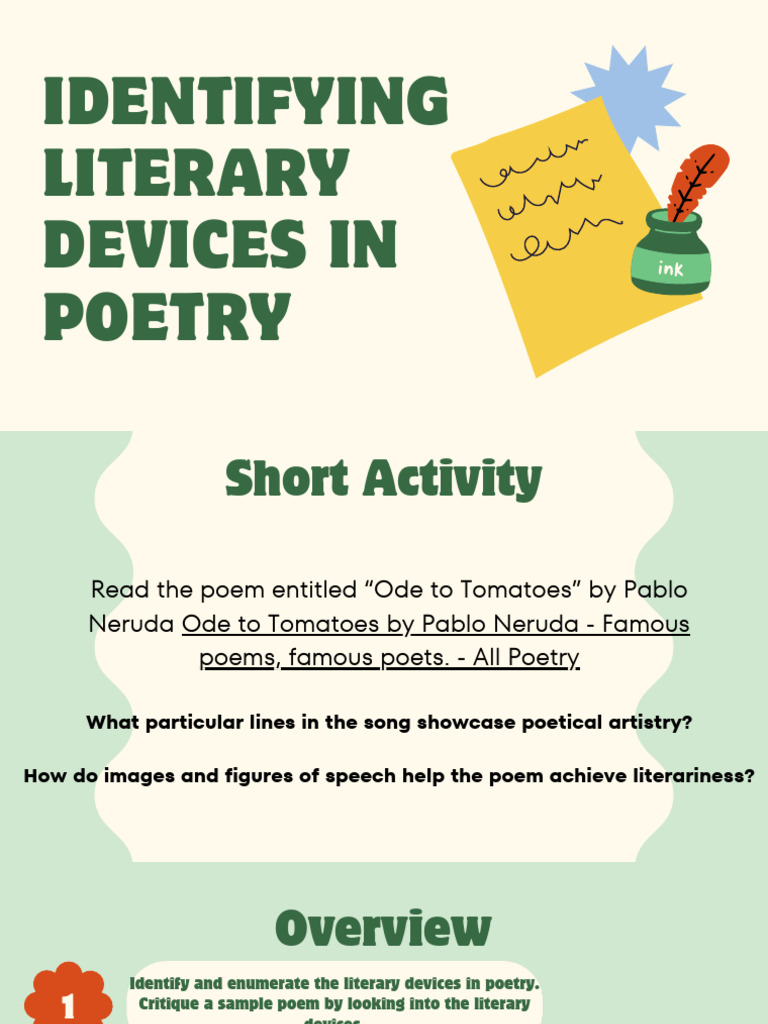 CW WK4 Identifying Literary Devices in Poetry | PDF