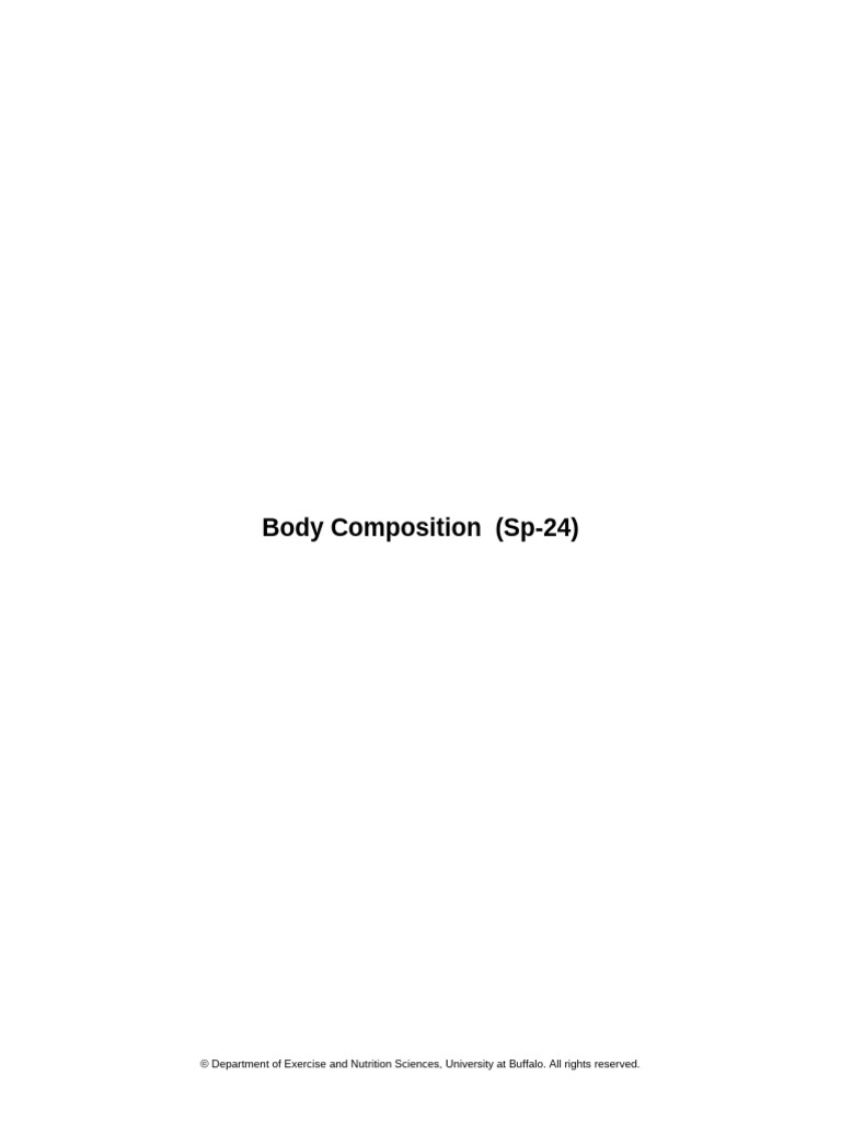 Body Comp Lab | PDF