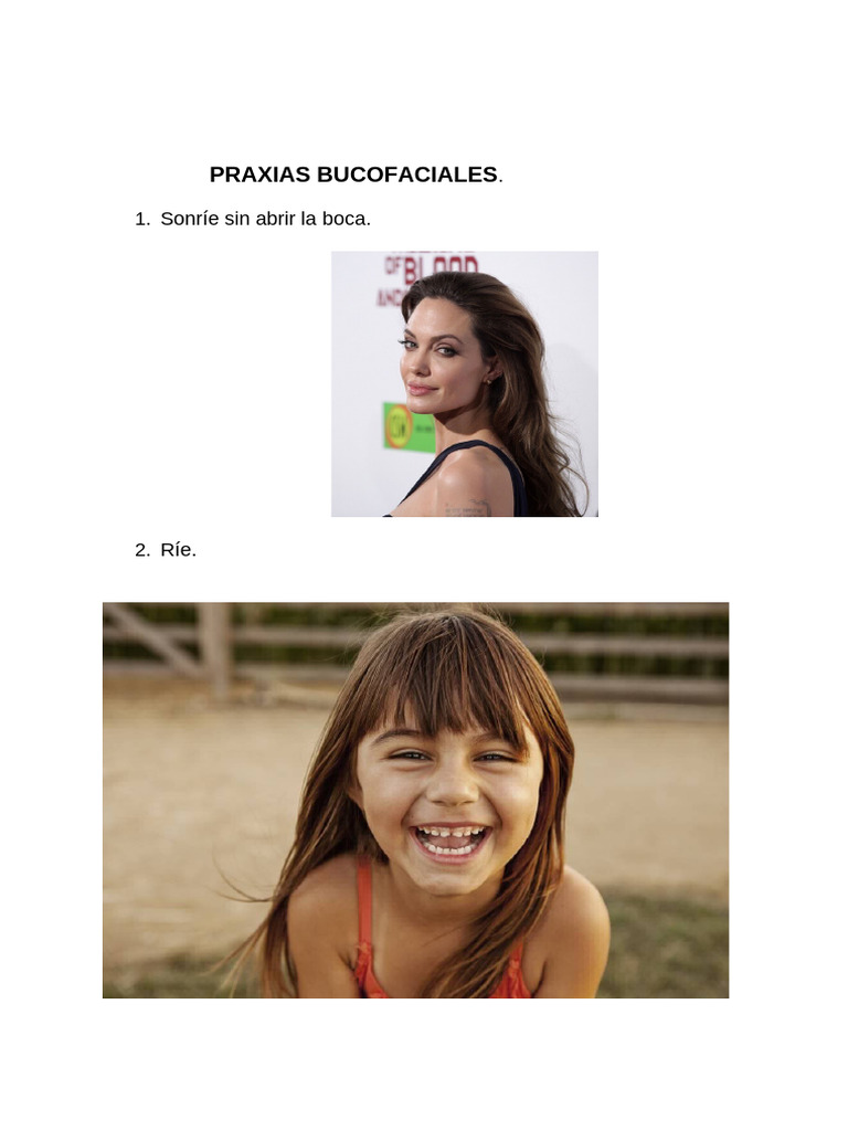 Praxias Bucofaciales Noemi | PDF