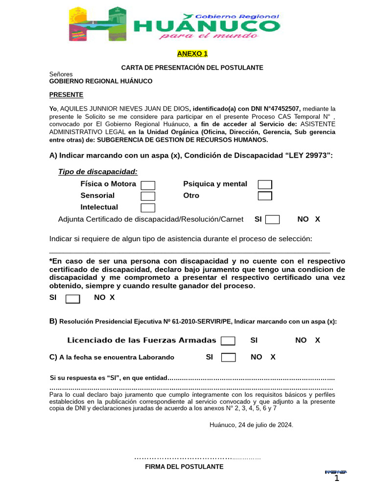 Anexos Cas N°015-2024-Grh | PDF