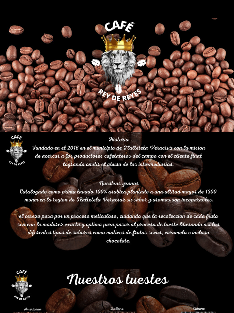 Presentación Rey de Reyes 160 y 190 | PDF | café | Bebida