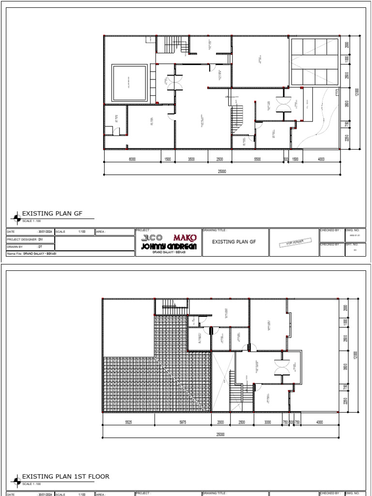 DED Layout and Elevation SA Grand Galaxy | PDF