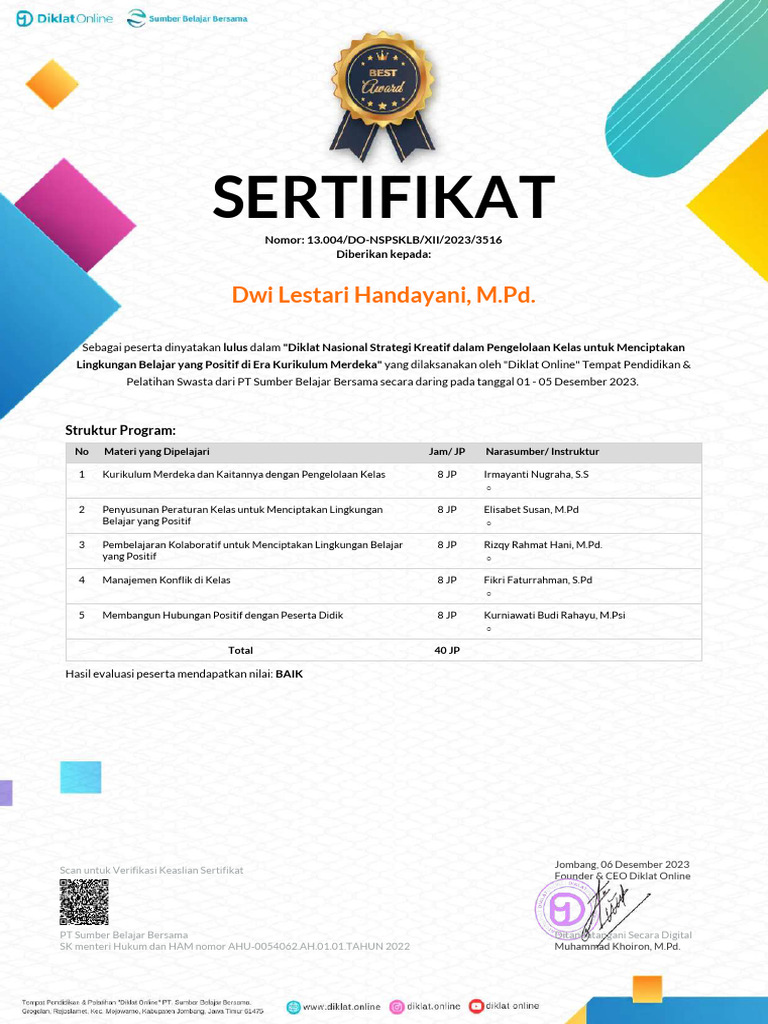 Sertifikat-13.004 DO-NSPSKLB XII 2023 3516 Compressed | PDF