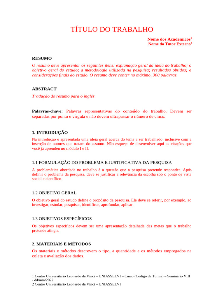 Template Módulo VIII | PDF
