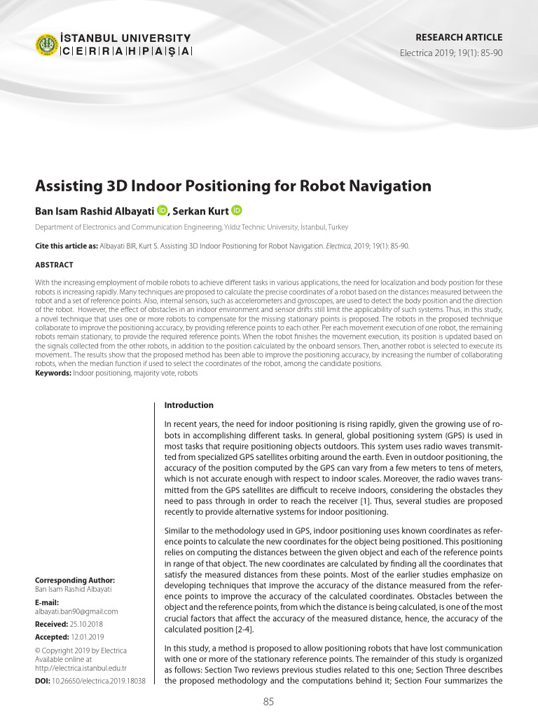 Assisting 3D Indoor Positioning For Robot Navigation (#523241) - 667428 ...