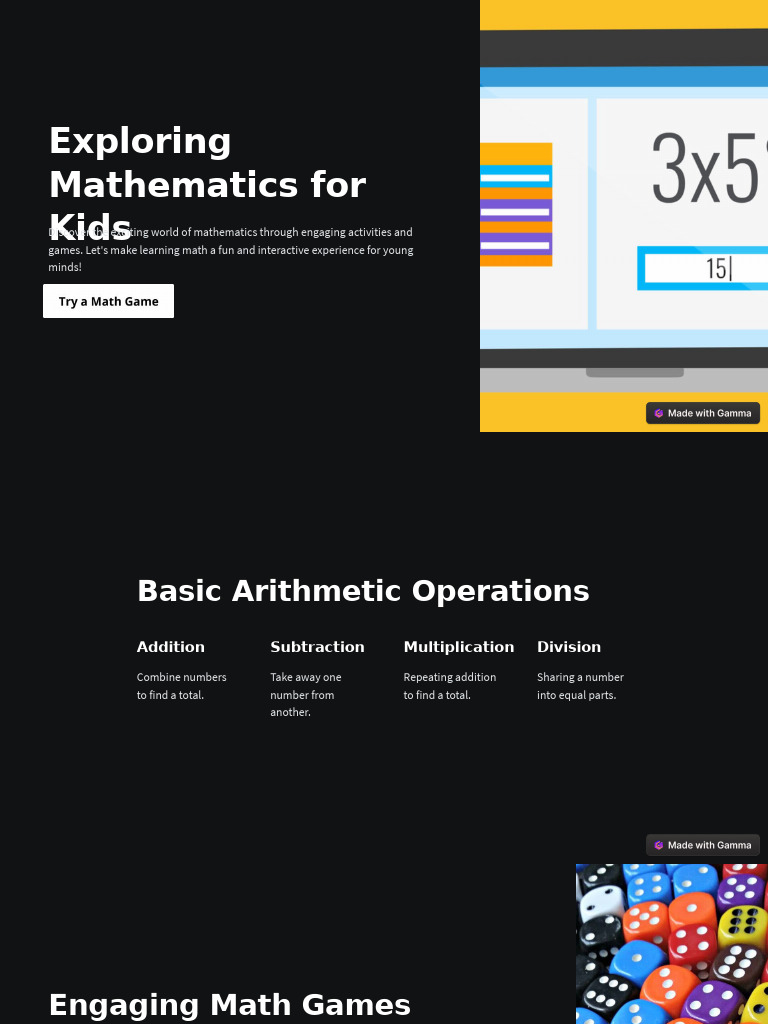 Exploring Mathematics For Kids | PDF