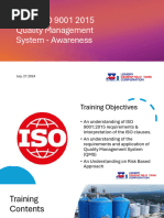 ISO 9001:2015 Structure Guide | PDF | Iso 9000 | Quality (Business)