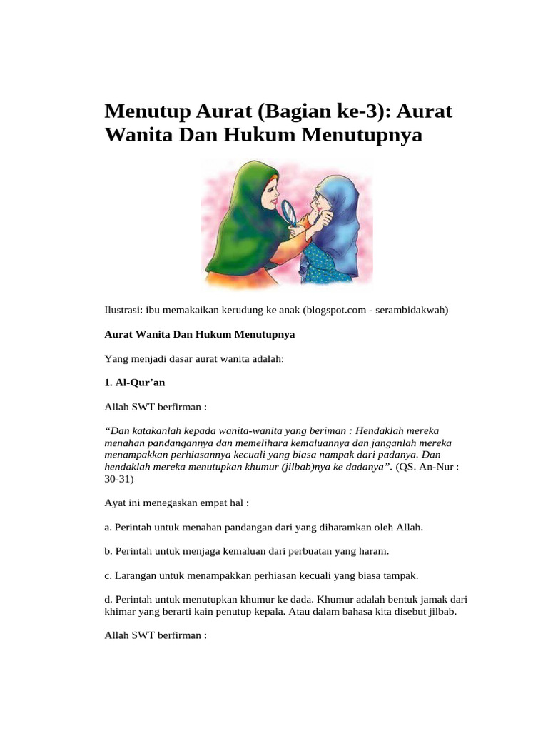 Menutup Aurat | PDF