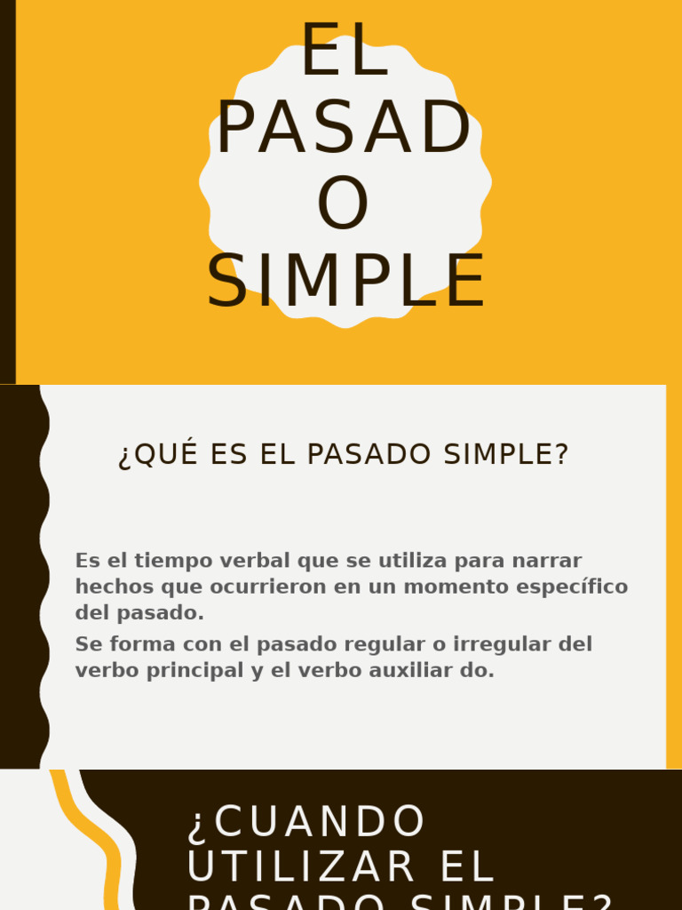 Pasado Simple | PDF
