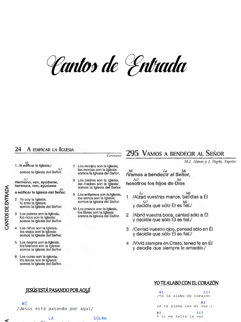 7 Cantos Eucaristia | PDF