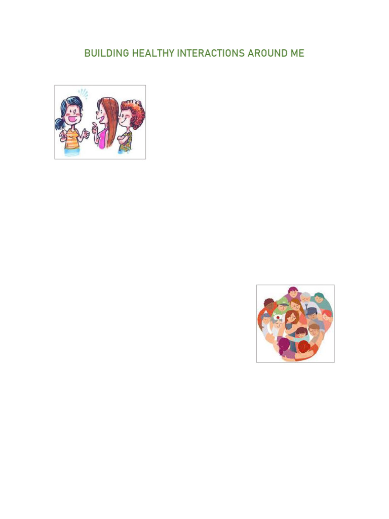 Building Healthy Interactions Around Me | PDF