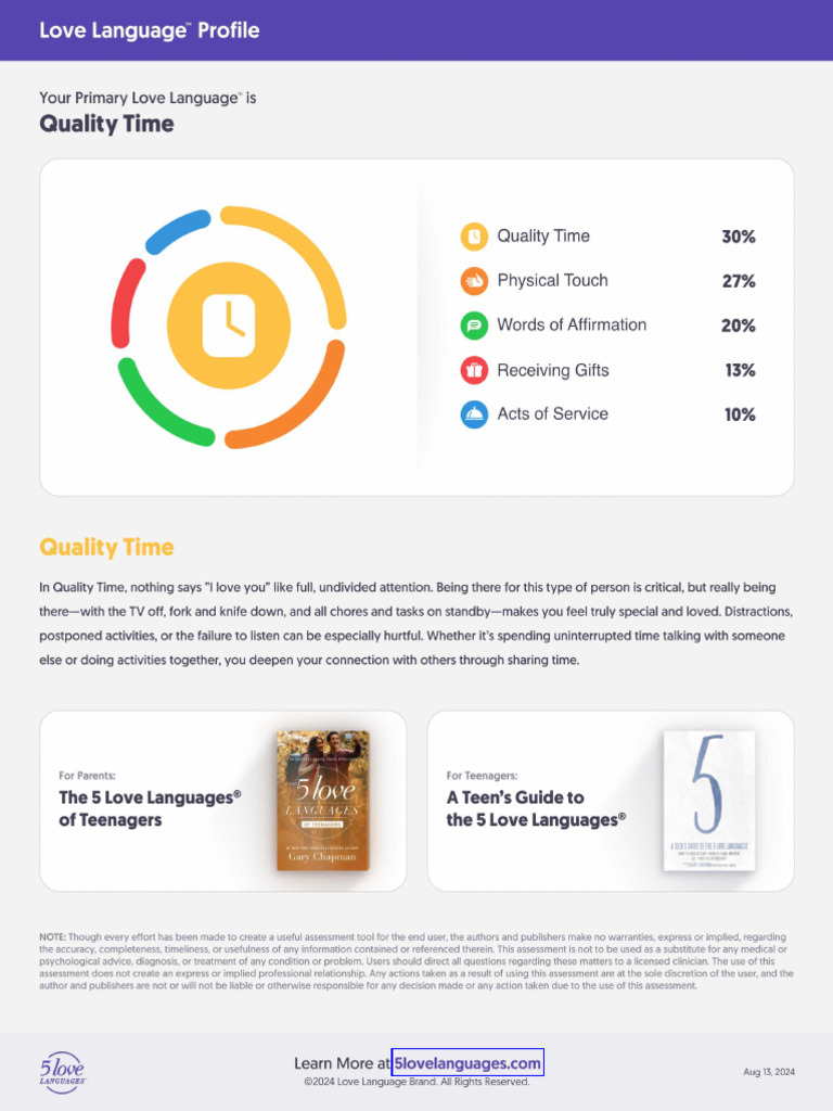 love language quiz | PDF