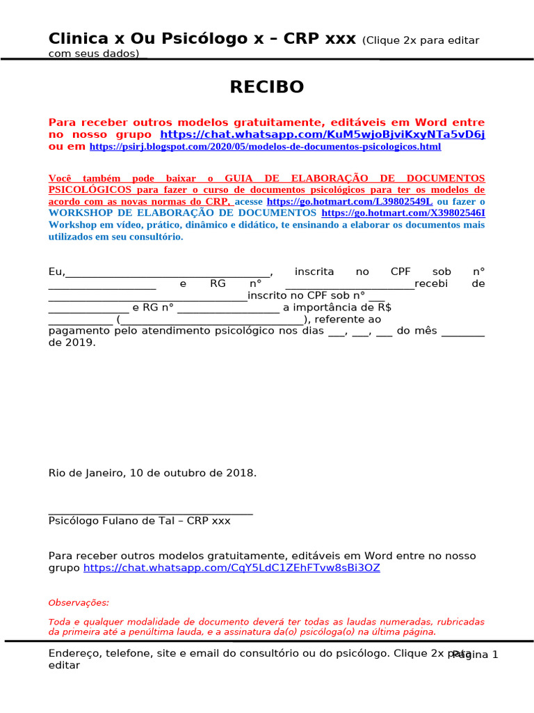 Modelo - Recibo | PDF