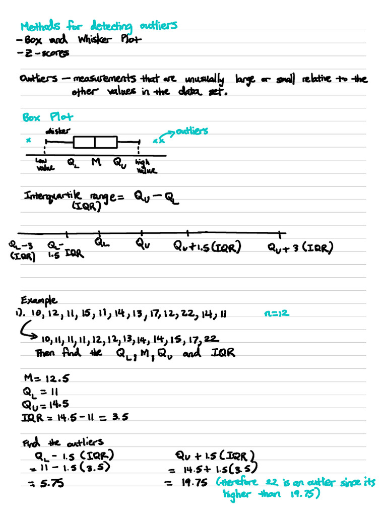 Detecting Outliers Pdf