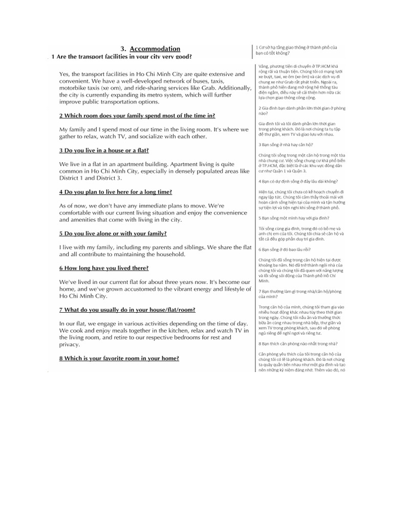 Accomodation Topic | PDF