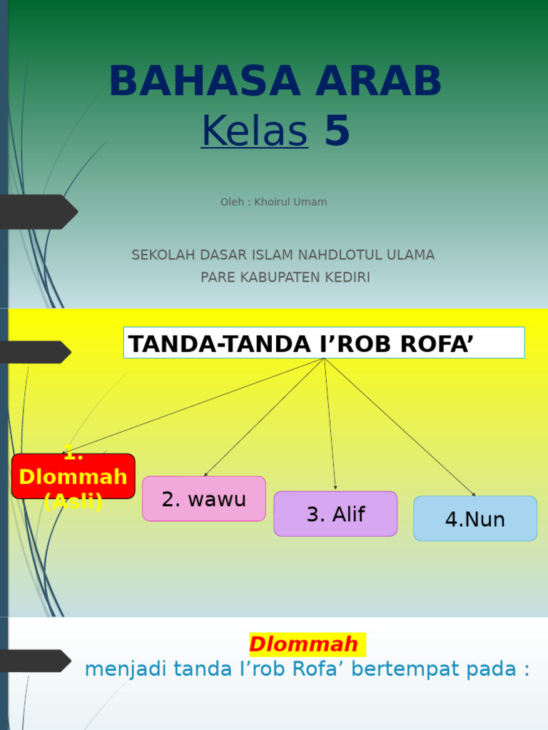 Bahasa Arab Tanda I'rob | PDF