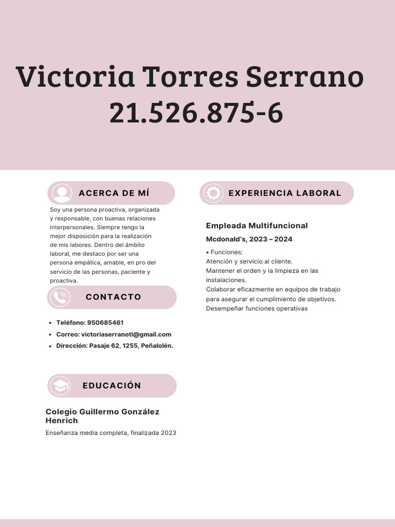 Curriculum Vitae, Torres Victoria | PDF
