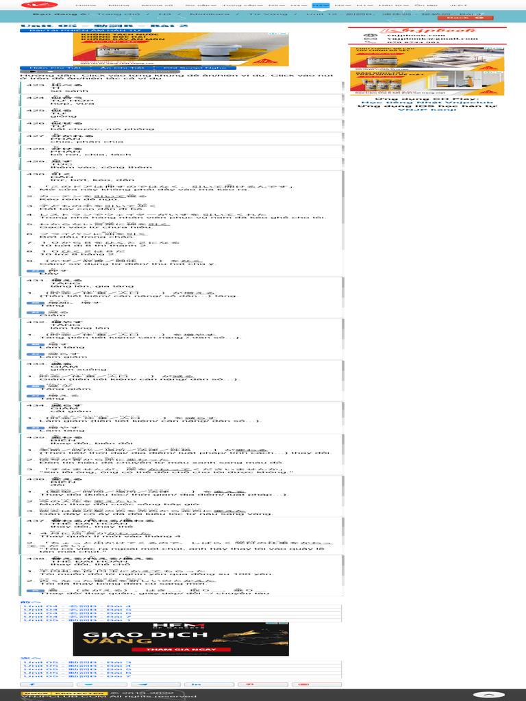 Unit 05 - 動詞B - Bài 2 (Mimikara Oboeru N3 Từ vựng) 2 | PDF