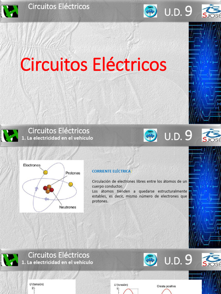 Tema 09 Circuitos Electricos | PDF | Electrodo | Cátodo