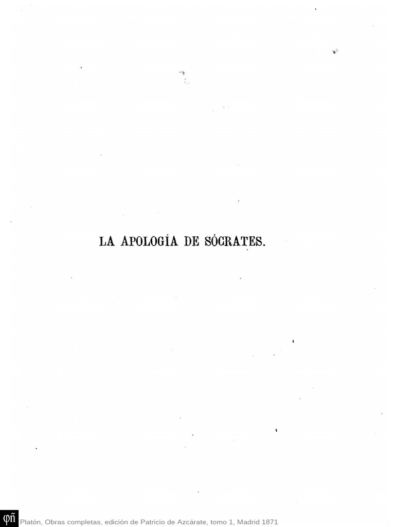 Apología de Sócrates | PDF