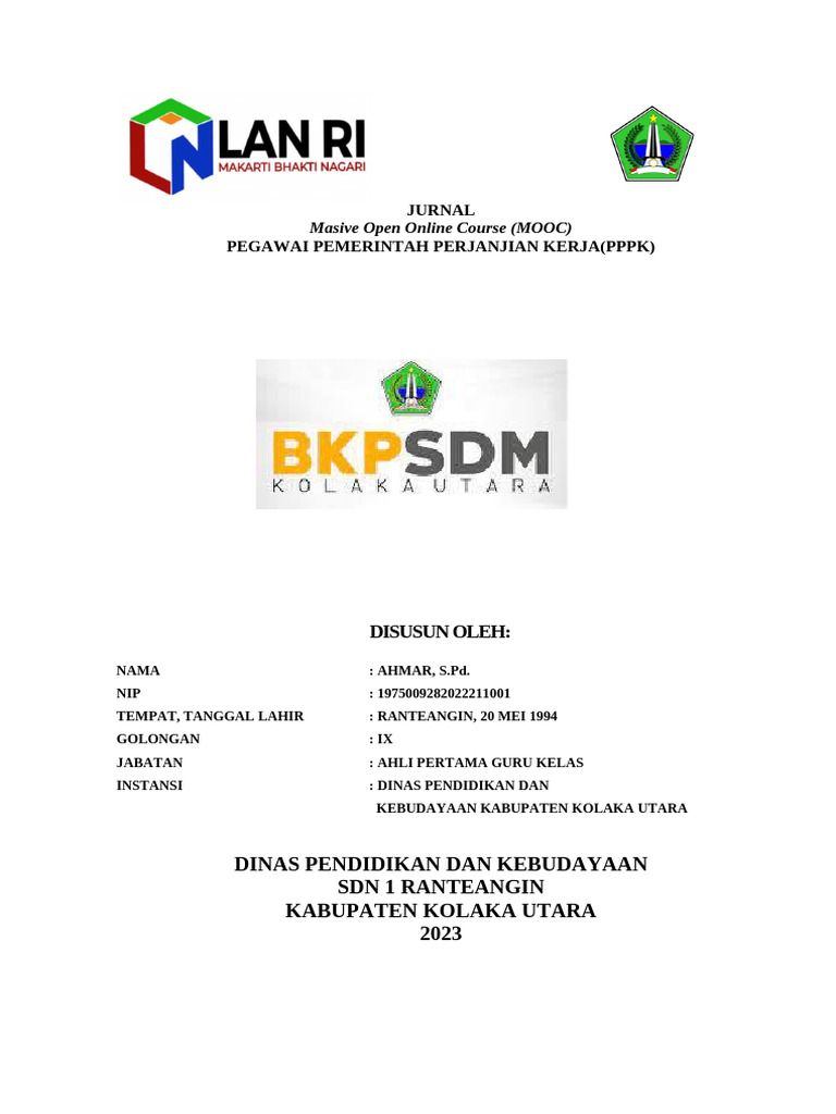 Jurnal Mooc P3K Ahmar | PDF