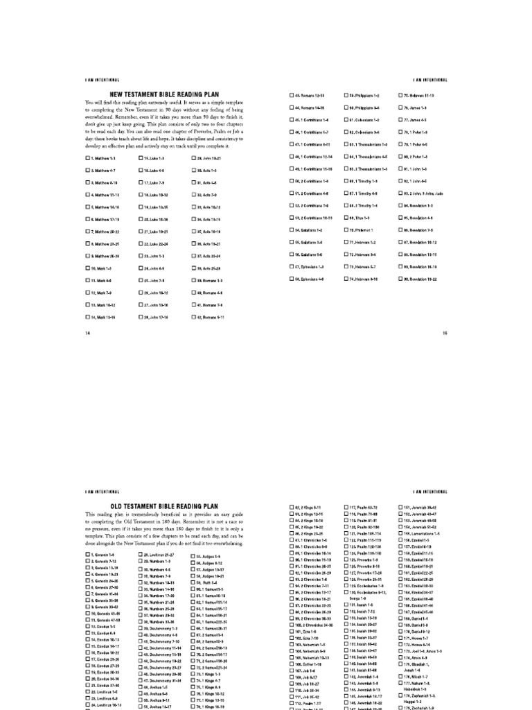 Bible Reading Plans-1 | PDF