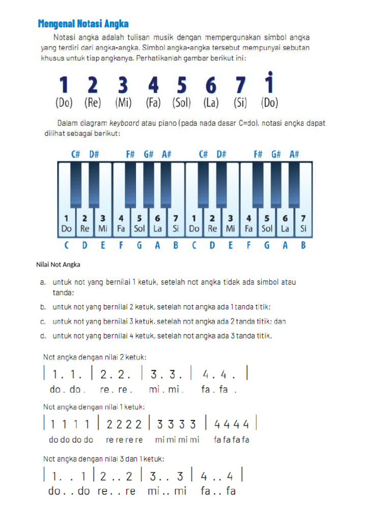 BAB 2 Mengenal Notasi Angka | PDF