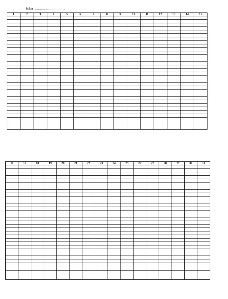 Format Tabungan | PDF