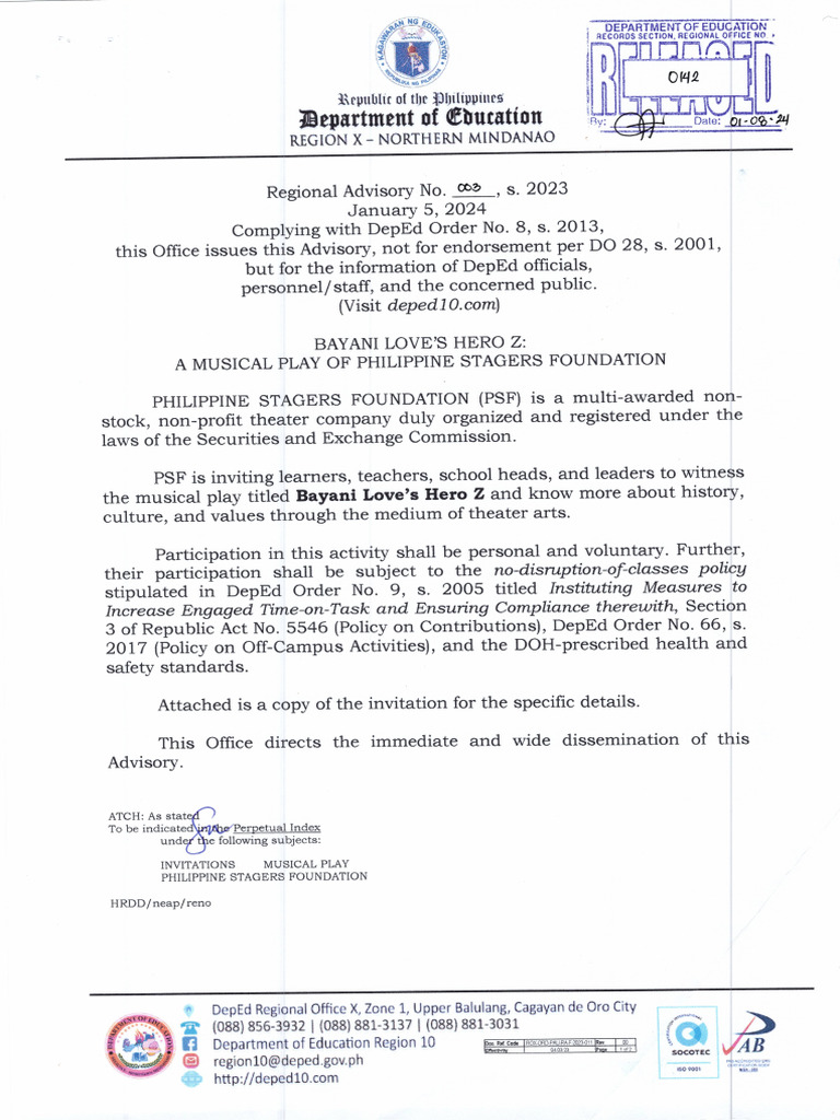 RA - 3 - Bayani Loves Hero Z Musical Play of Philippines Stagers ...