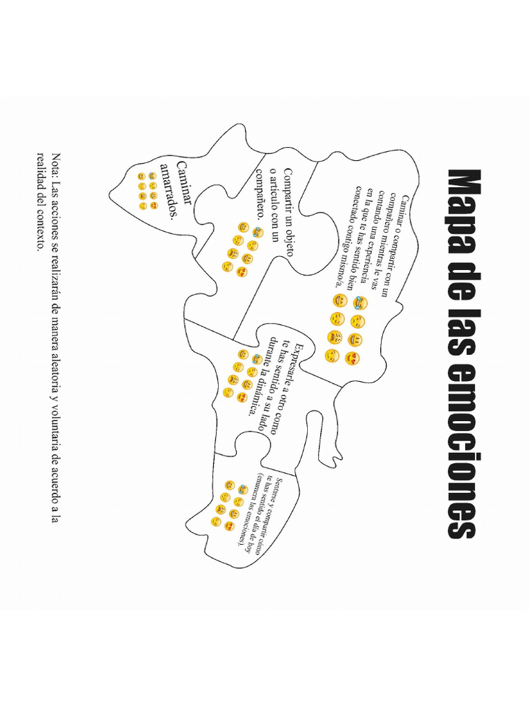 Mapa de emociones PDF para imprimir | PDF