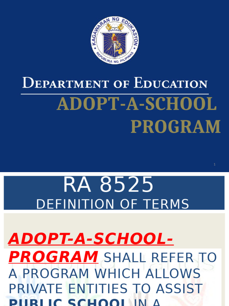 Adopt A School PPT 101 | PDF