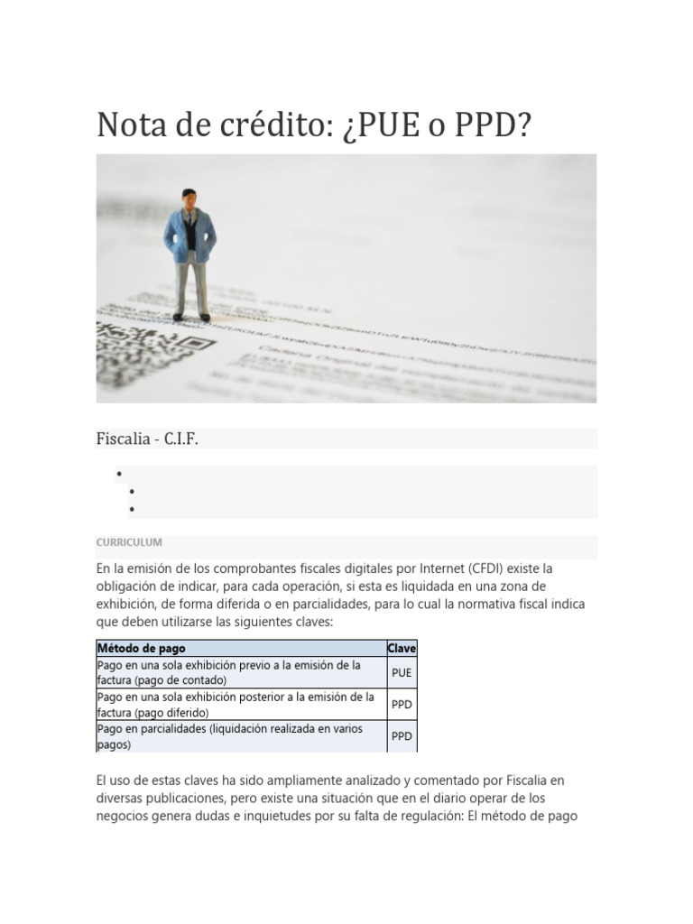 Nota de Crédito PUE o PPD | PDF | Impuesto al valor agregado | Finanzas y dinero