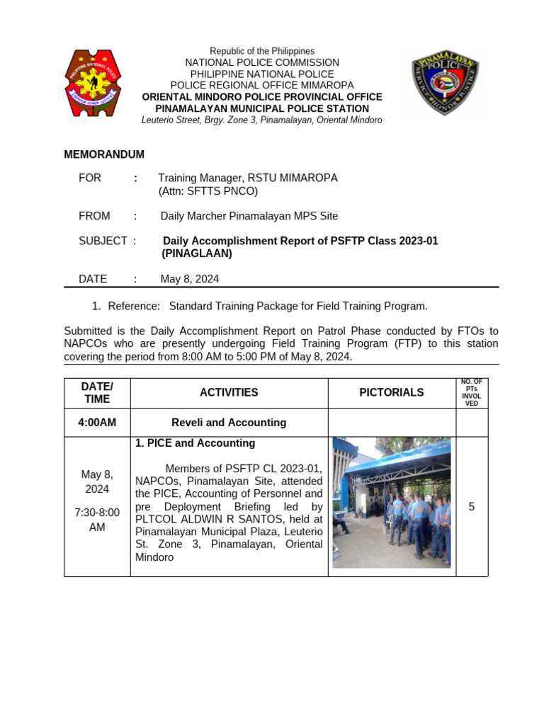 DAR-May 8, 2024. SAMPLE | PDF