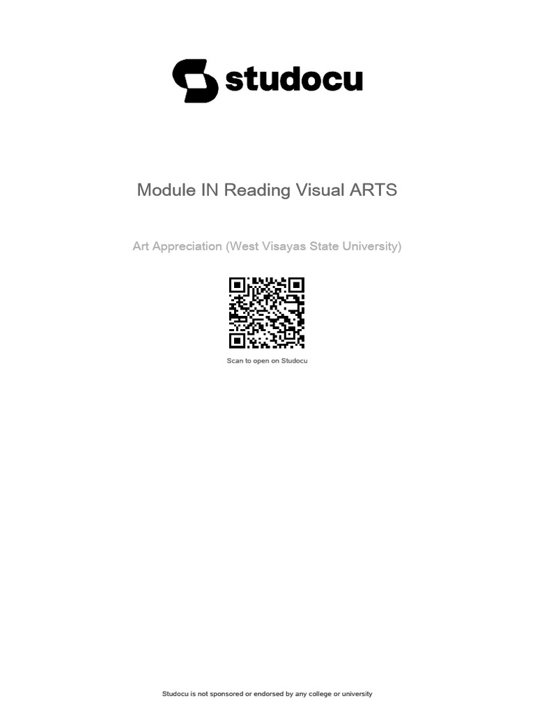 Module in Reading Visual Arts | PDF