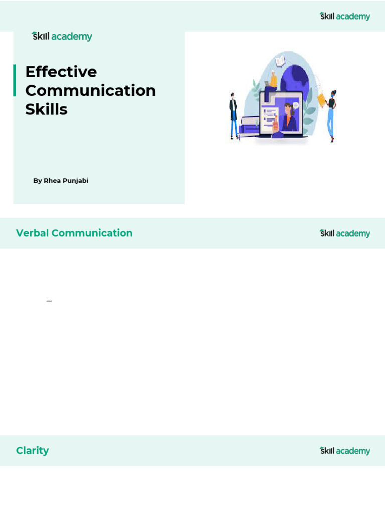 Effective Communication Skills | PDF