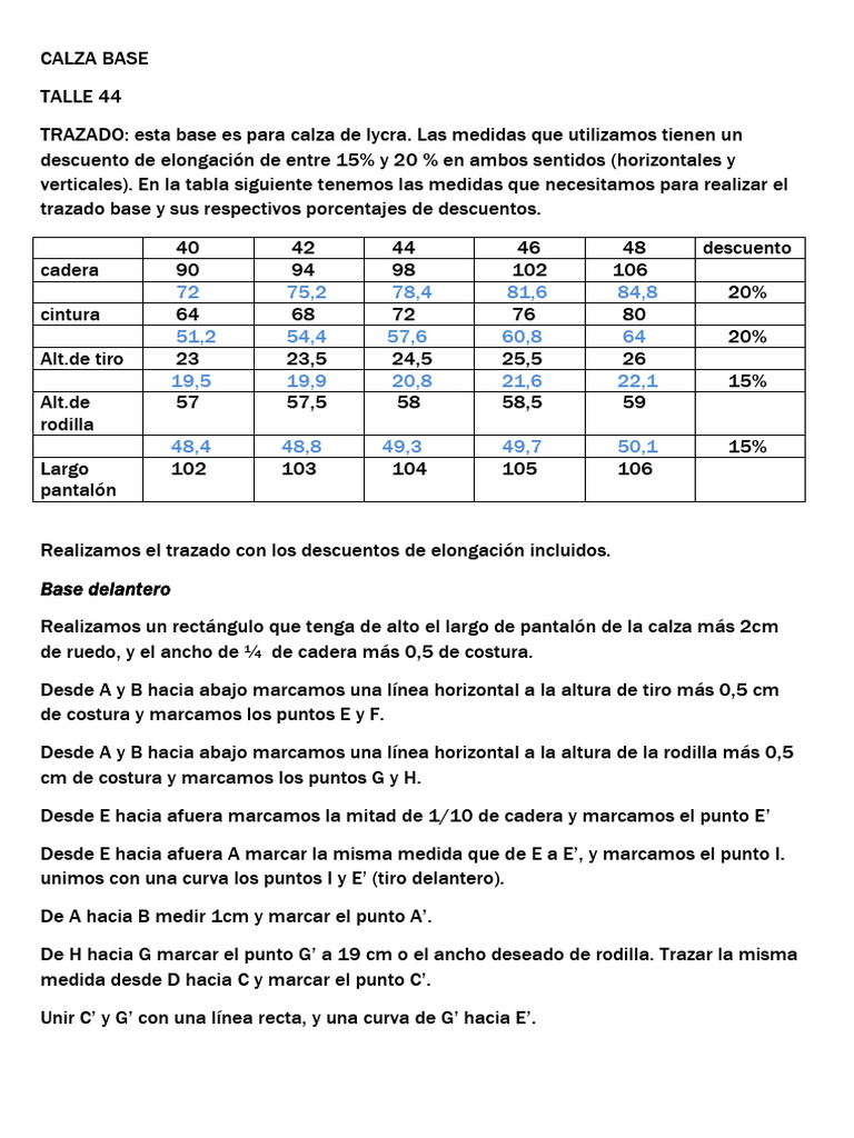 Calza Base | PDF